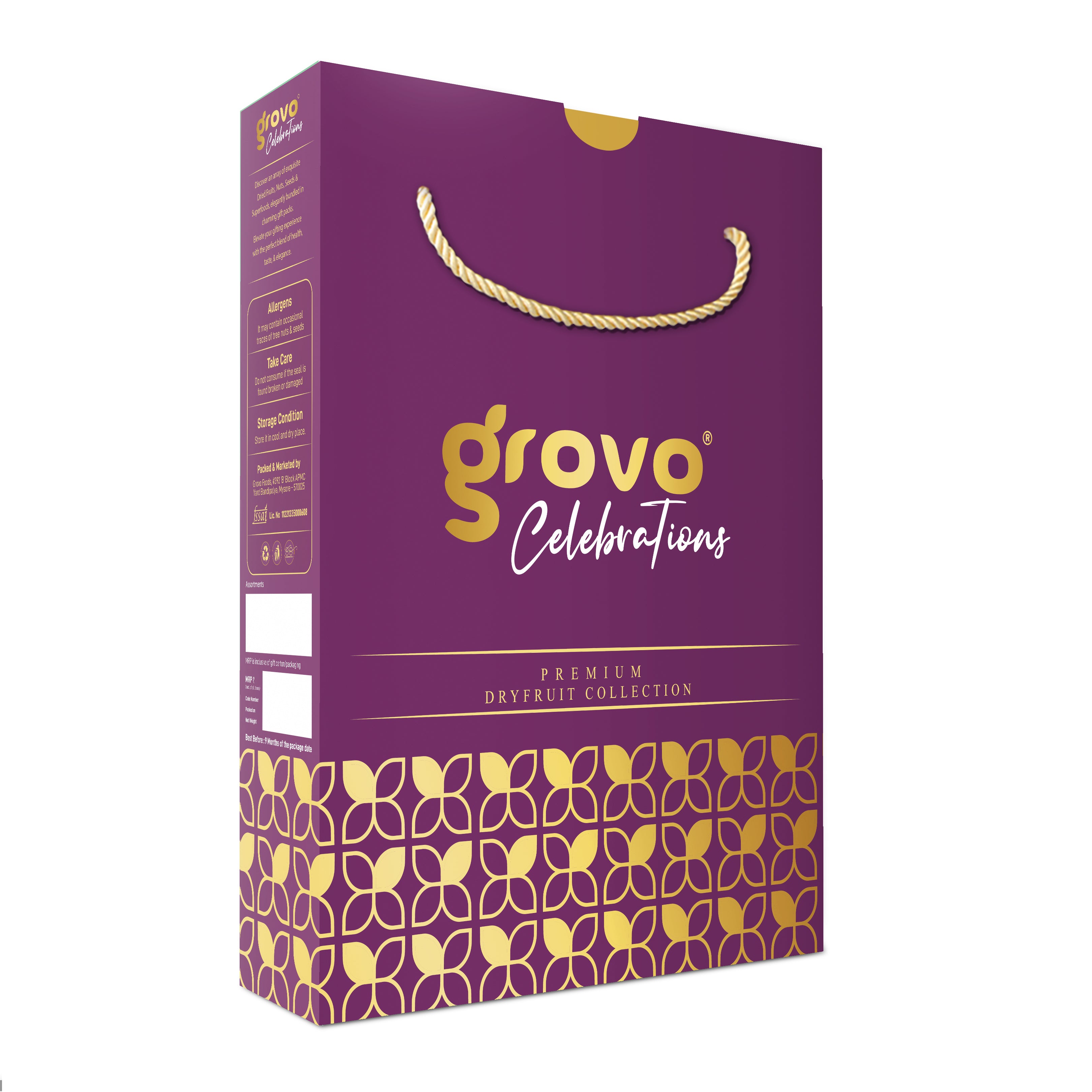 Grovo Celebrations Eclipse Premium Dry Fruit Gift Set 600g – Grovo Foods