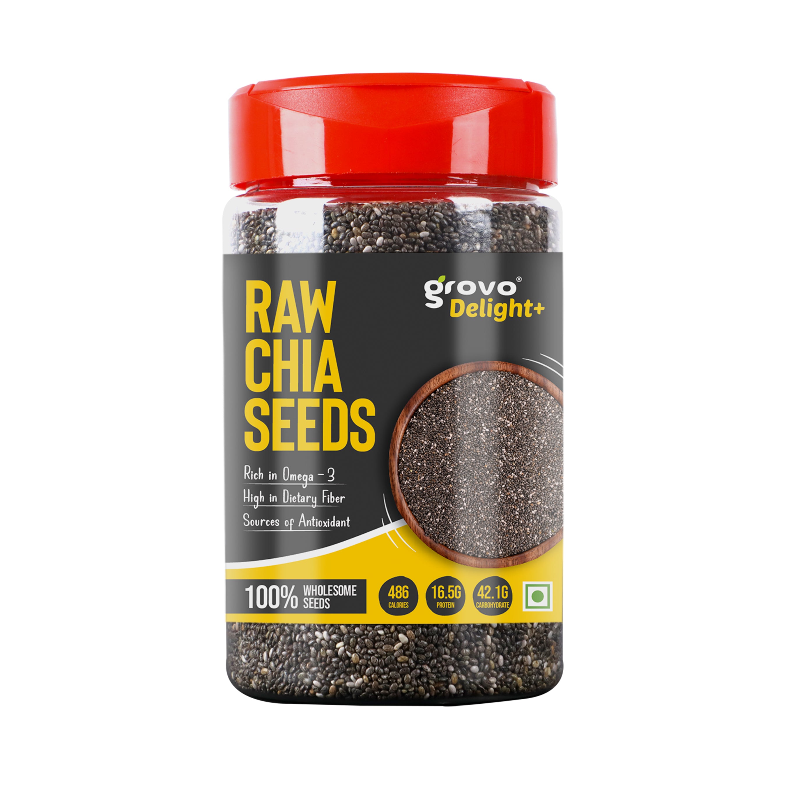 Grovo Delight+ Raw Chia Seeds 200g – Grovo Foods