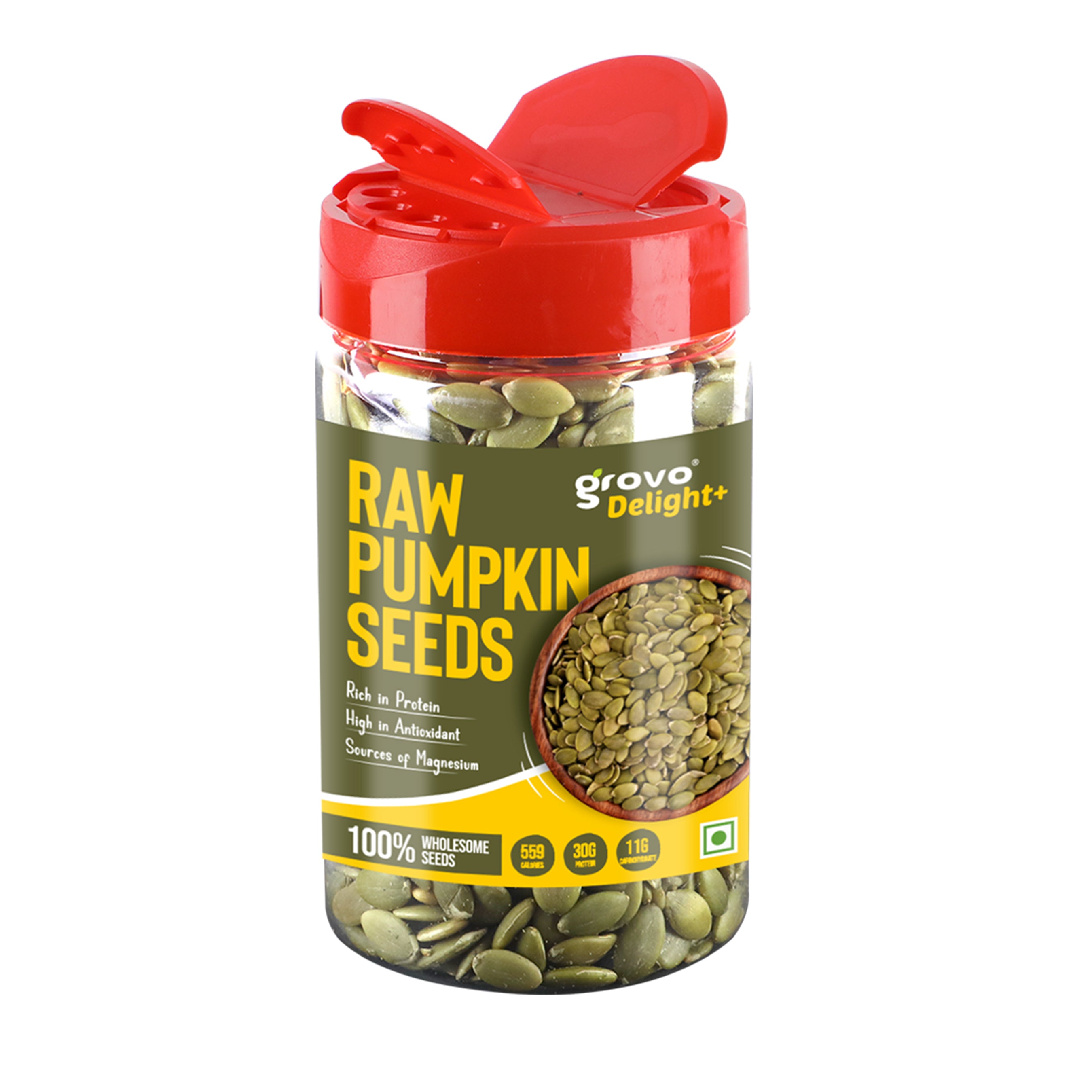 Grovo Delight+ Raw Pumpkin Seeds 200g – Grovo Foods