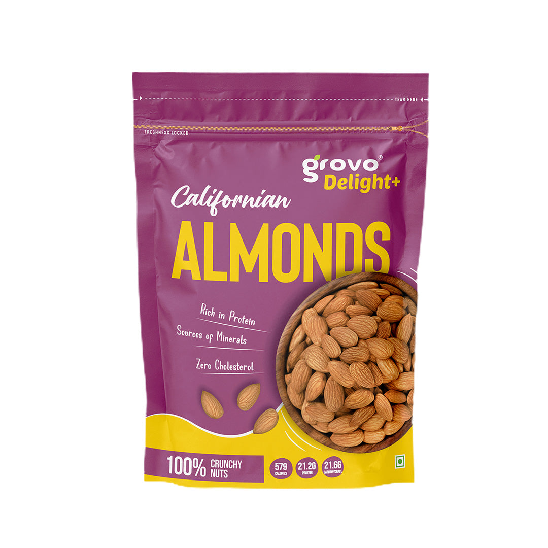 Grovo Delight+ Californian Almonds 200g – Grovo Foods